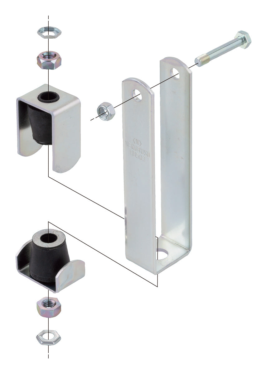 Z-HB501-W4｜HB50用下部金具 溶融亜鉛めっき – 電材Days