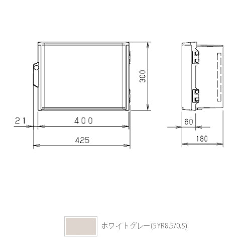 P18-43A｜プラボックス 防雨形 180×400×300 片扉 – 電材Days