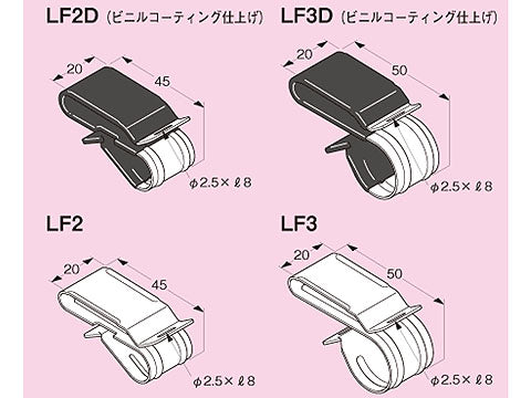 LF2｜VVFケーブル支持金具 一般形鋼用 2、3回線 – 電材Days