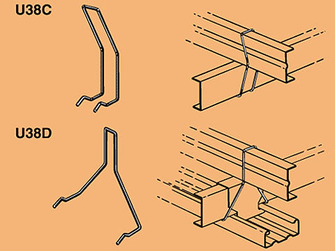 U38D｜簡易交差金具 野ぶち受け材用 – 電材Days