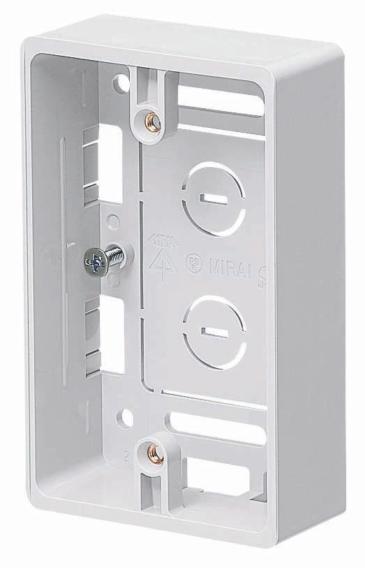 MSB-1SW｜浅形モール用スイッチBOX 1個用 カベ白 – 電材Days